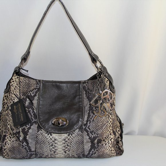 Donald J. Pliner | Bags | New Tags Donald Pliner Python Print Shoulder ...
